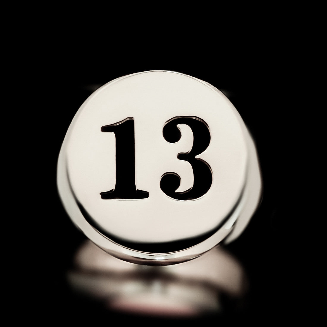 13 Signet Ring - Sterling Silver