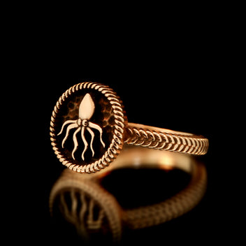 Ladies Kraken Ring - Brass – Twisted Love Jewelry Works NYC