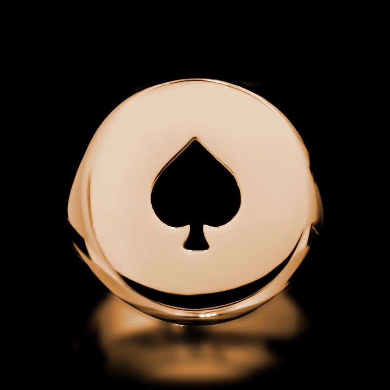 Spade Signet Ring - Brass